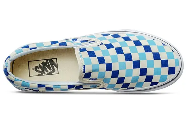 VANS Slip-on Checkerboard Sneakers - Blue