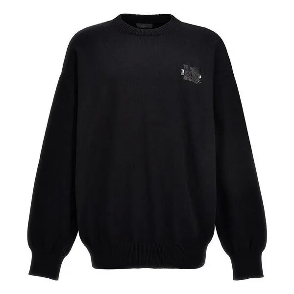 Balenciaga Gaffer Oversized Sweatshirt - Black