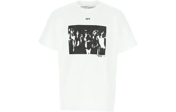 Off-White Spray Painting Arrows Sketch Short Sleeve Oversize 'white Black