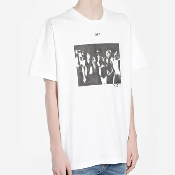 Off-White Spray Painting Arrows Sketch Short Sleeve Oversize 'white Black - White/black