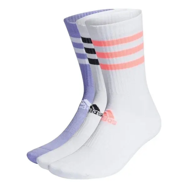 Adidas Logo 3-stripe Crew Socks 3 Pairs - Default Colorway