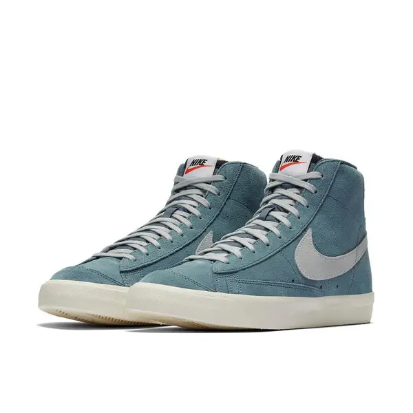 Nike Blazer Mid 77 Suede High Top Sneakers - Grey/blue