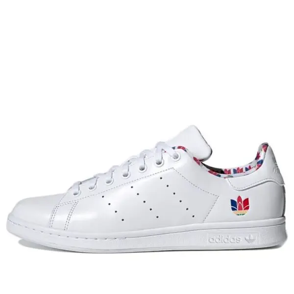 Adidas Originals Stan Smith Sneakers With Multi-logo Detail - White