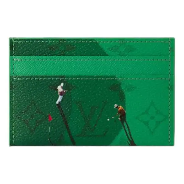 LOUIS VUITTON Golf Double Card Case - Green