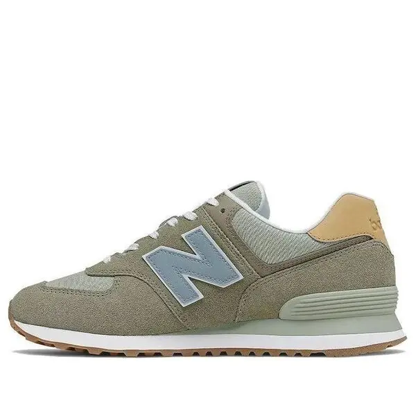 NEW BALANCE 574 Retro Low Top Sneakers - Grey/green