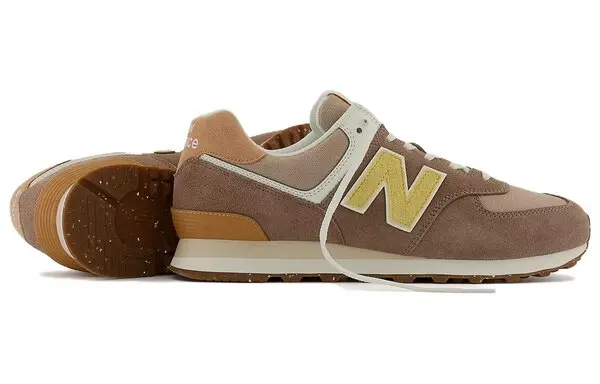 NEW BALANCE 574 "light Soft Yellow" Sneakers - Brown