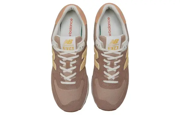 NEW BALANCE 574 "light Soft Yellow" Sneakers - Brown