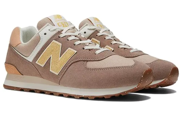 NEW BALANCE 574 "light Soft Yellow" Sneakers - Brown