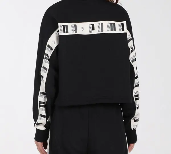 PUMA Cropped Pullover With Logo Detailing