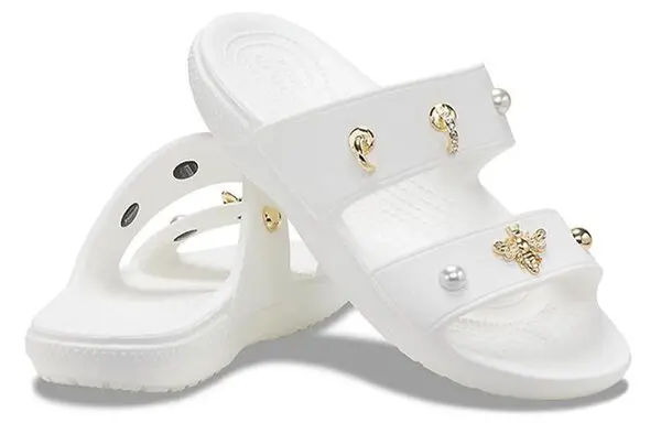CROCS Embellished Slide Sandals