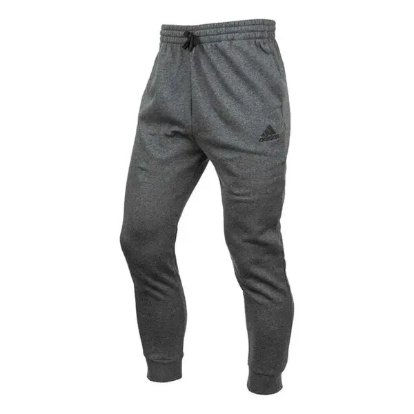 Adidas Essentials Fleece Regular Tapered Pants 'dark - Grey