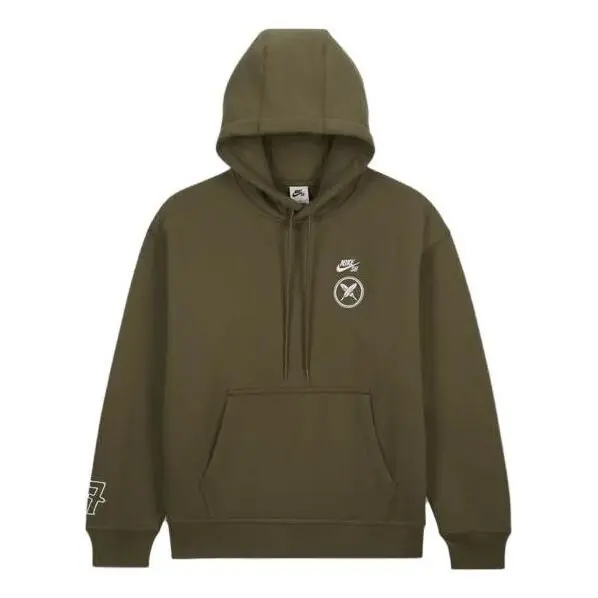 Nike X Yuto Graphic Fleece Pullover Hoodie - Medium Olive