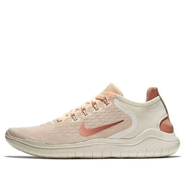 Nike Free Rn 2018 Running Shoes - Cream/pink