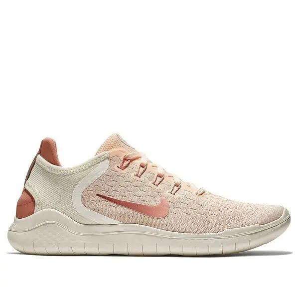 Nike Free Rn 2018 Running Shoes - Cream/pink
