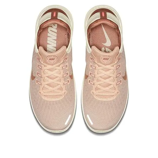 Nike Free Rn 2018 Running Shoes - Cream/pink