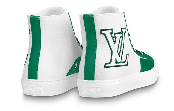 LOUIS VUITTON Tattoo Ankle Sneakers - White/green