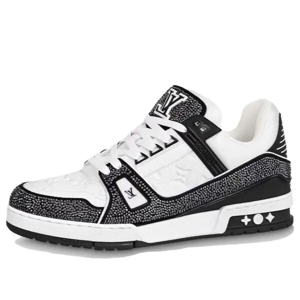 LOUIS VUITTON Trainer Sneakers With Rhinestones