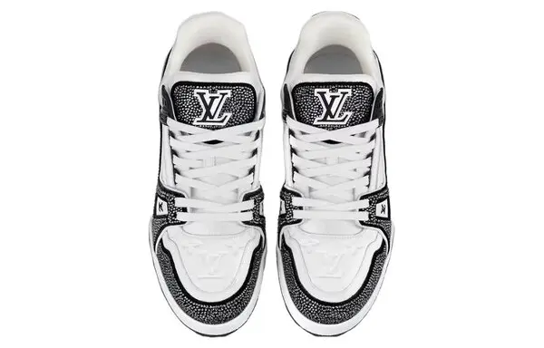 LOUIS VUITTON Trainer Sneakers With Rhinestones