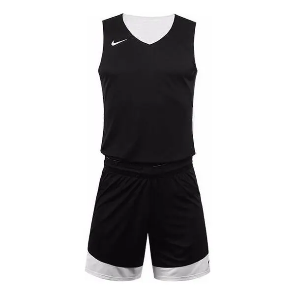 Nike Reversible Basketball Tank And Shorts Set - Black