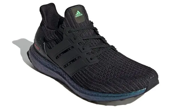 Adidas Ultraboost "black Green Zest" Sneakers - Black/blue