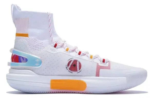 LI-NING Speed High Top Sneakers - White/red
