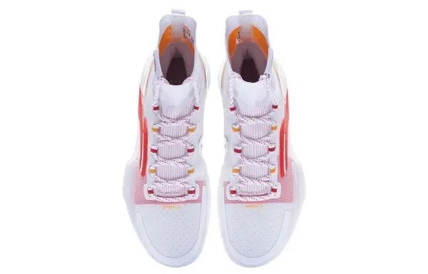 LI-NING Speed High Top Sneakers - White/red