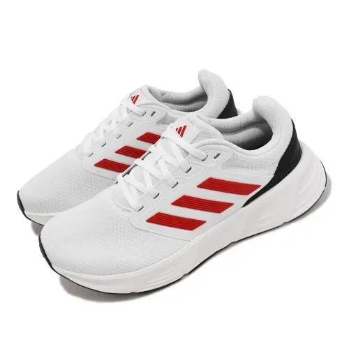 Adidas Galaxy 6 Athletic Sneakers - White/red