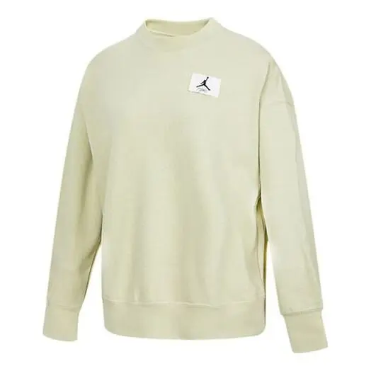 JORDAN Air Logo Loose Knit Hoodie - Grey