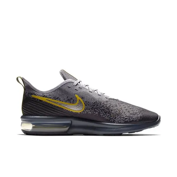 Nike Max Sequent 4 Athletic Sneakers - Grey/yellow