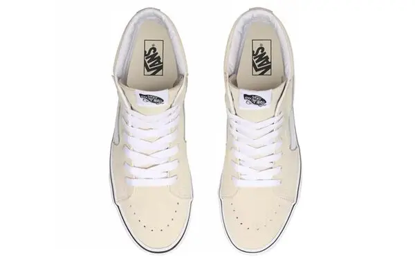 VANS Sk8-hi High Top Lace-up Sneakers - Cream