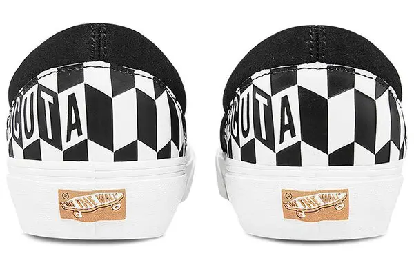 VANS Baracuta X Classic Slip-on 5 Checkerboard Sneakers - Black/white