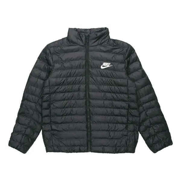 Nike Quilted Zip-up Jacket - Black