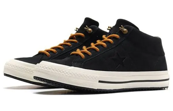 CONVERSE One Star Mid Top Sneakers - Black/yellow