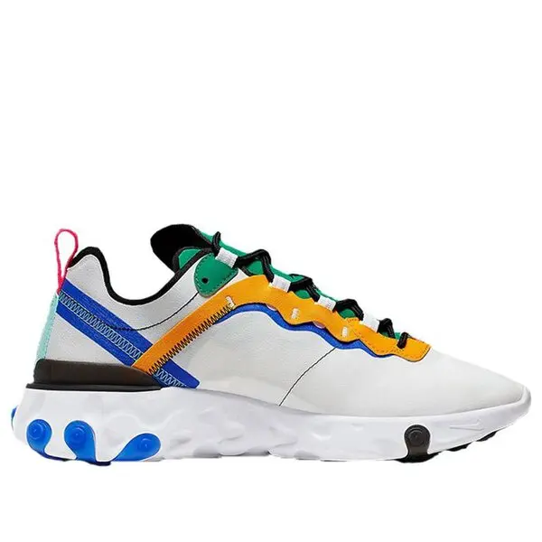 Nike React Element 55 Sneakers - White/green/yellow