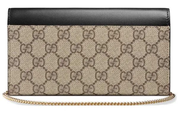 Gucci Padlock Chain Shoulder Bag In Metallic Logo Canvas