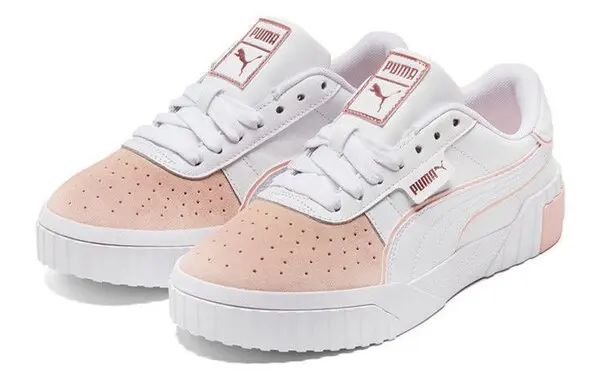 PUMA Cali Skate Shoes - White/pink