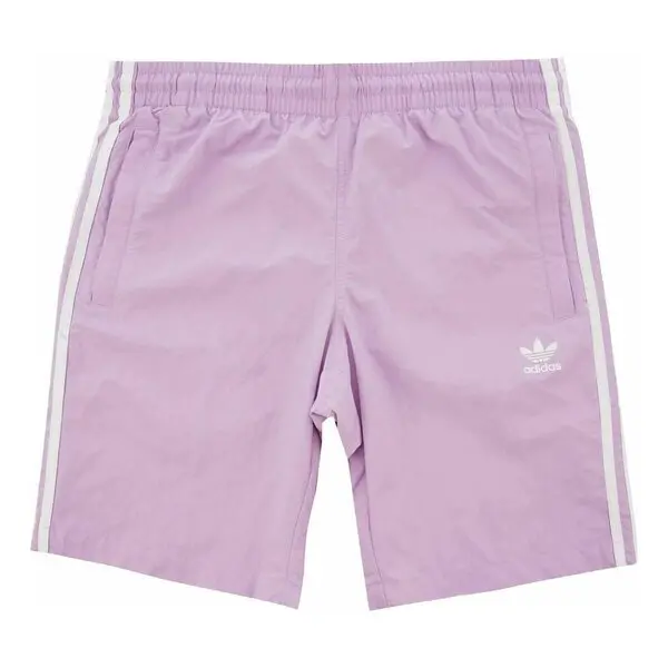 Adidas Originals Stripe Brand Logo Straight Shorts - Default Color