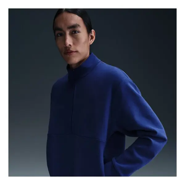 Nike 24.7 Impossiblysoft Dri-fit 1/2-zip Top - Deep Royal Blue/blue Void