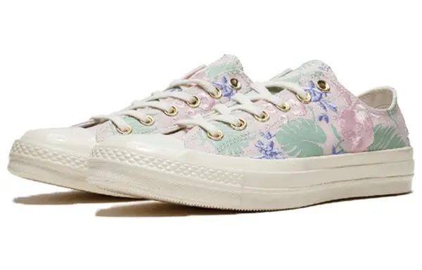 CONVERSE Chuck 70 Palm Print Low Top Sneakers - Pink