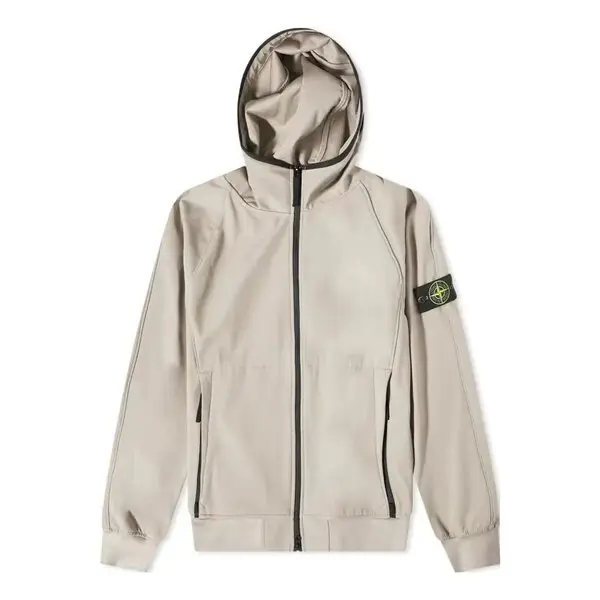 Stone Island Light Soft Shell-r Hooded Jacket