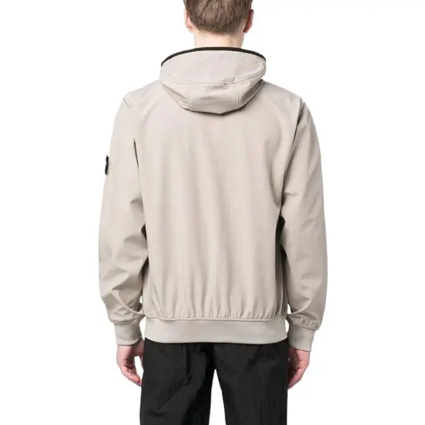 Stone Island Light Soft Shell-r Hooded Jacket