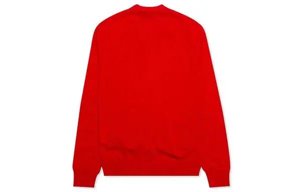 Play Comme Des Garcon Cardigan Double Emblem - Red