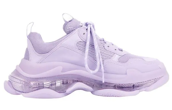 Balenciaga Triple S Sneaker With Clear Sole - Purple