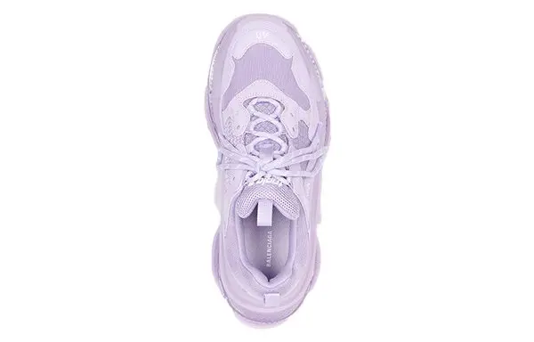 Balenciaga Triple S Sneaker With Clear Sole - Purple