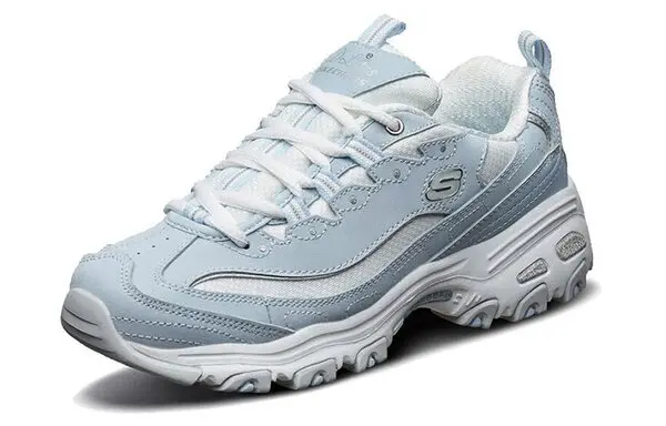 Sketchers D'lites Low Top Sneakers - Blue/white