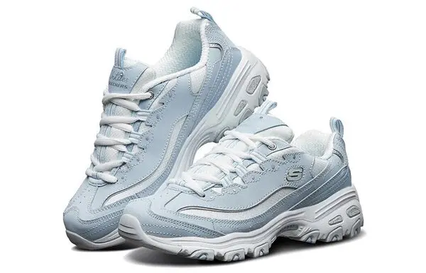 Sketchers D'lites Low Top Sneakers - Blue/white