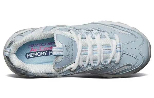 Sketchers D'lites Low Top Sneakers - Blue/white