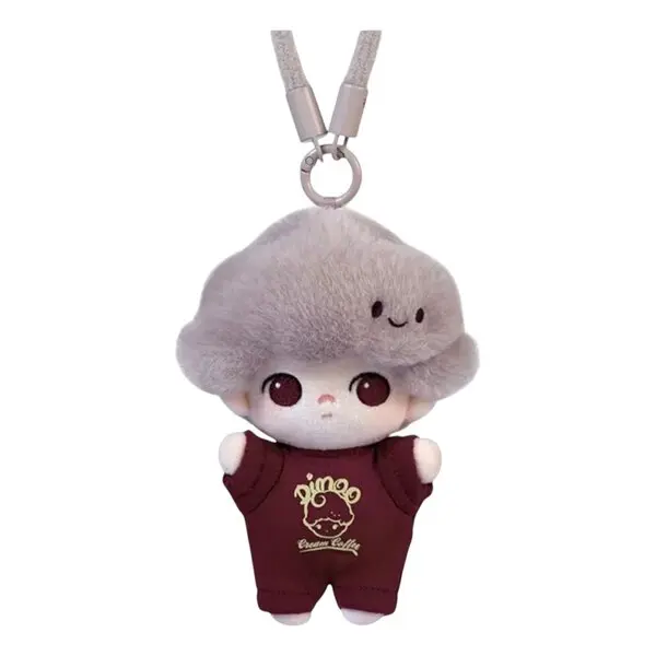 POP MART Dimoo Plush Keychain Cold Brew Black Tea - Multi-color