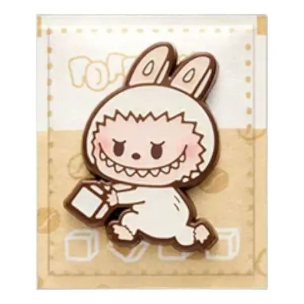 POP MART Pop Bean Coffee Factory Labubu White Sugar Seasoning Fridge Magnet - Multi-color