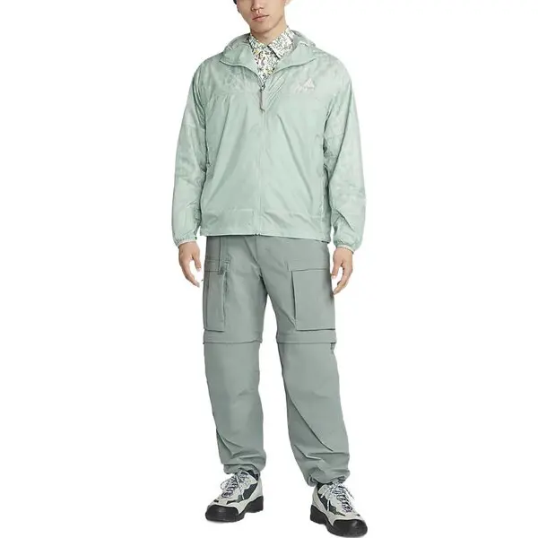 Nike Cinder Cone Pattern Splicing Hooded Jacket